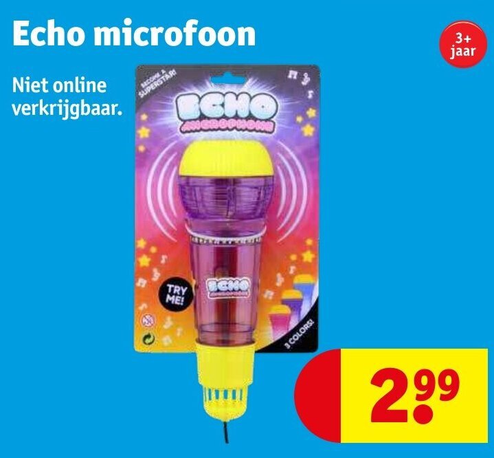 Echo microfoon aanbieding bij Kruidvat