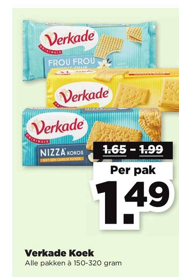 Verkade koek aanbieding bij PLUS