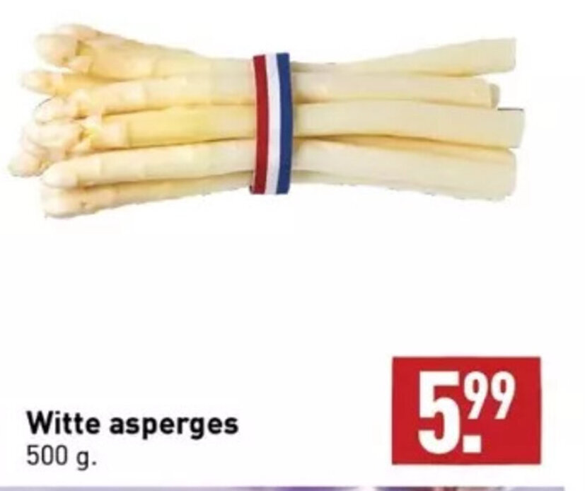 Witte asperges 500G aanbieding bij ALDI