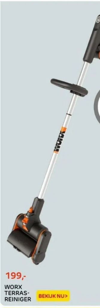 Worx terras reiniger aanbieding bij Praxis