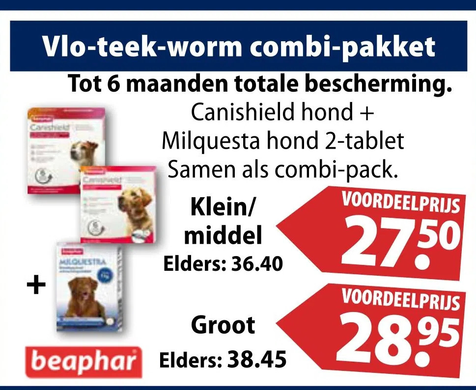 Vlo-teek-worm combi-pakket aanbieding bij Huisdier Voordeelshop