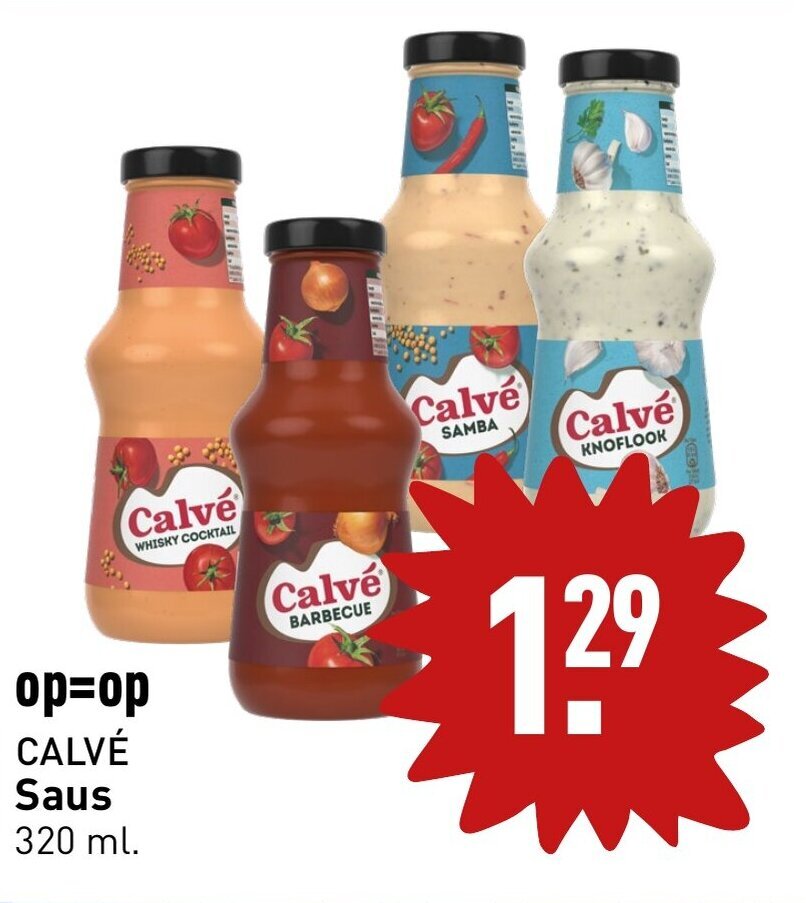 Calve saus 320ml aanbieding bij ALDI