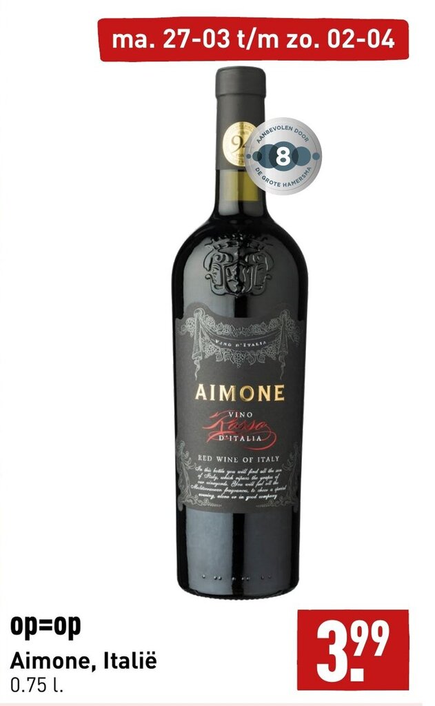 Aimone italie 0.75 L aanbieding bij ALDI