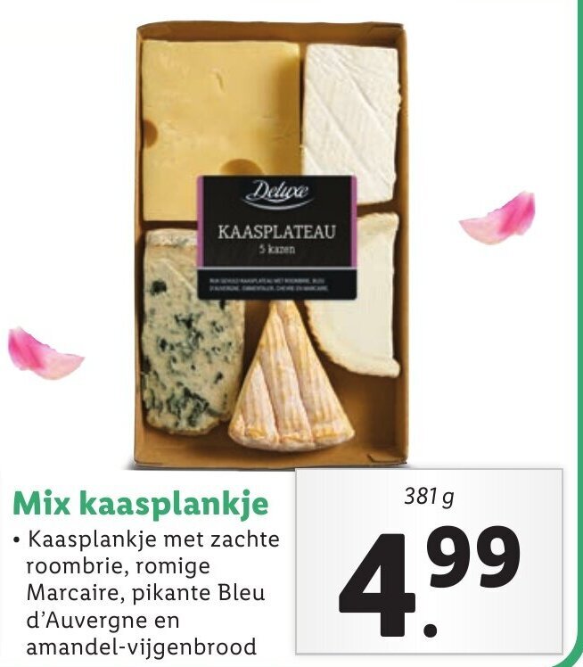 Mix kaasplankje 381g aanbieding bij Lidl