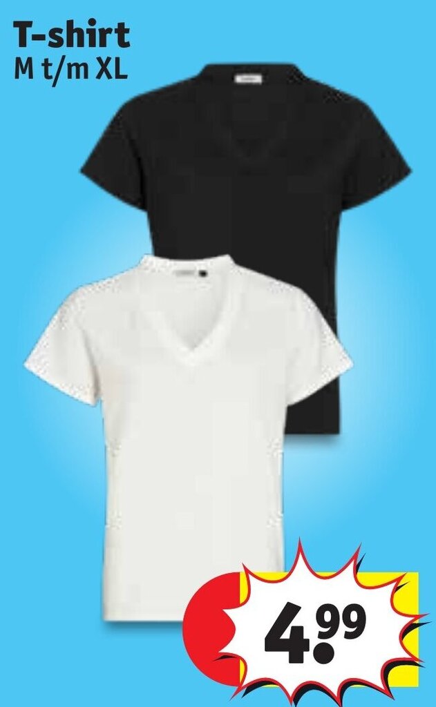 T-shirt M t/m XL aanbieding bij Kruidvat