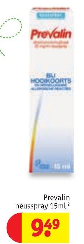 Prevalin neusspray 15ml aanbieding bij Kruidvat