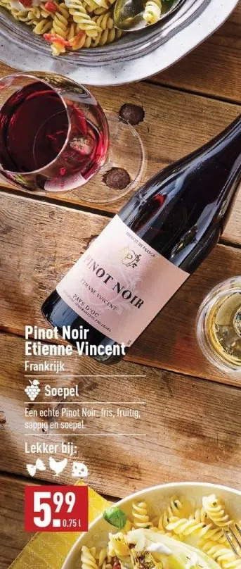 Pinot noir etienne vincent frankrijk aanbieding bij ALDI