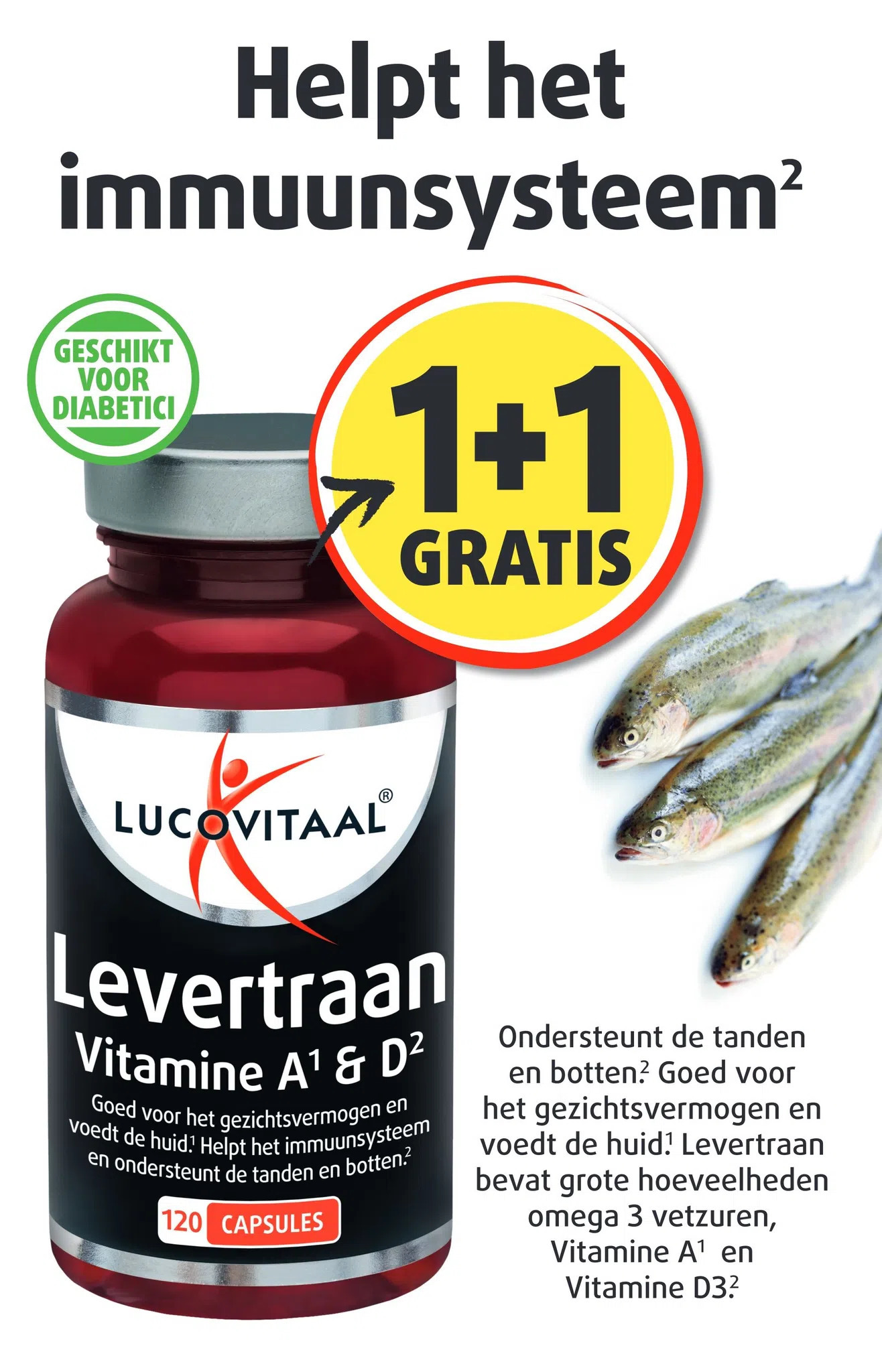 Levertraan vitamine aanbieding bij Lucovitaal
