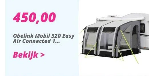 Obelink mobil 320 easy air connected 1 campertent - grijs aanbieding ...