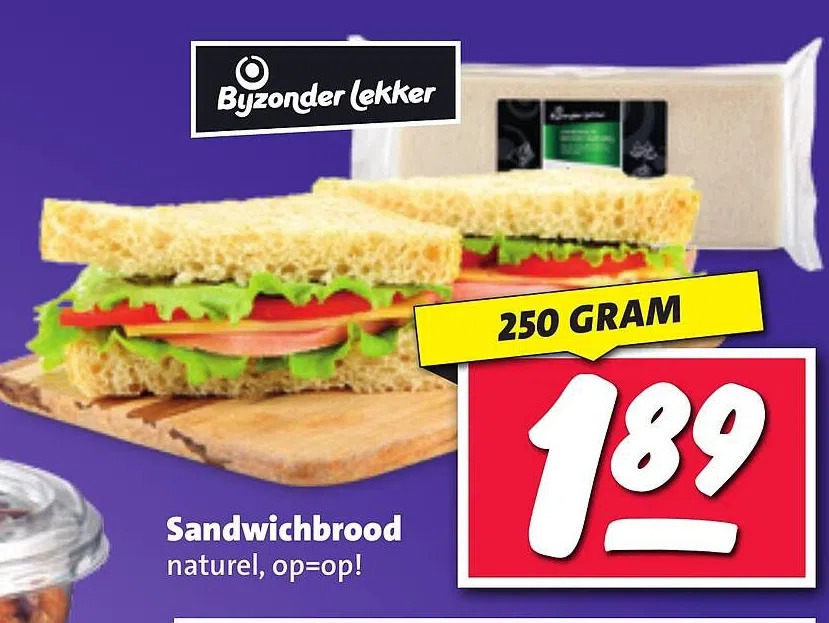 Sandwichbrood aanbieding bij Nettorama