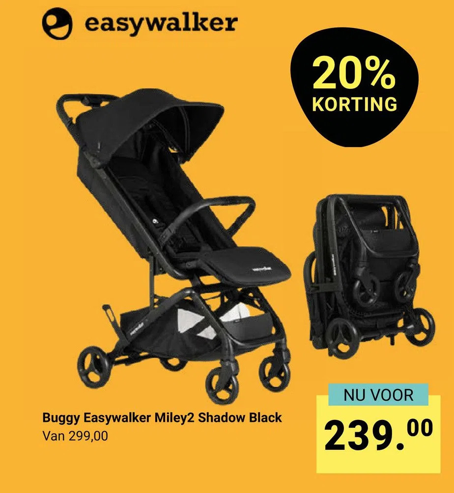 Buggy easywalker miley2 shadow black aanbieding bij Van Asten ...