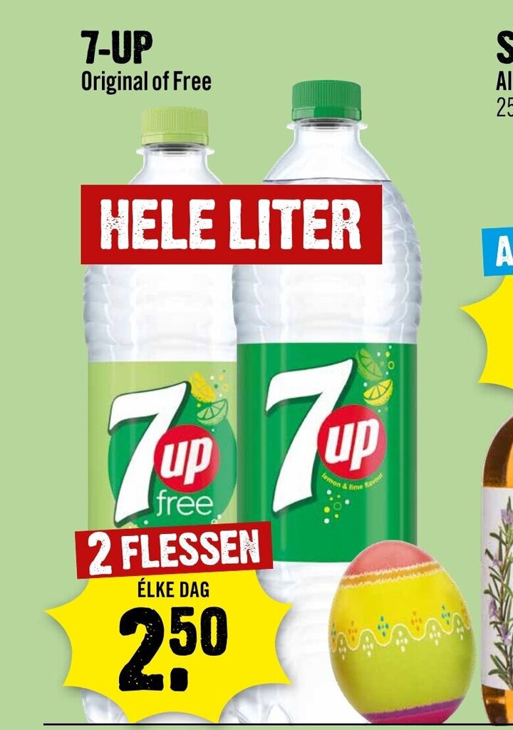 7-UP Original of Free hele liter aanbieding bij Dirck 3