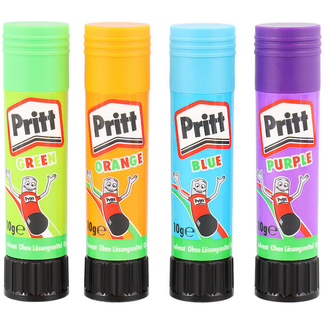 Pritt gekleurde lijm aanbieding bij Action