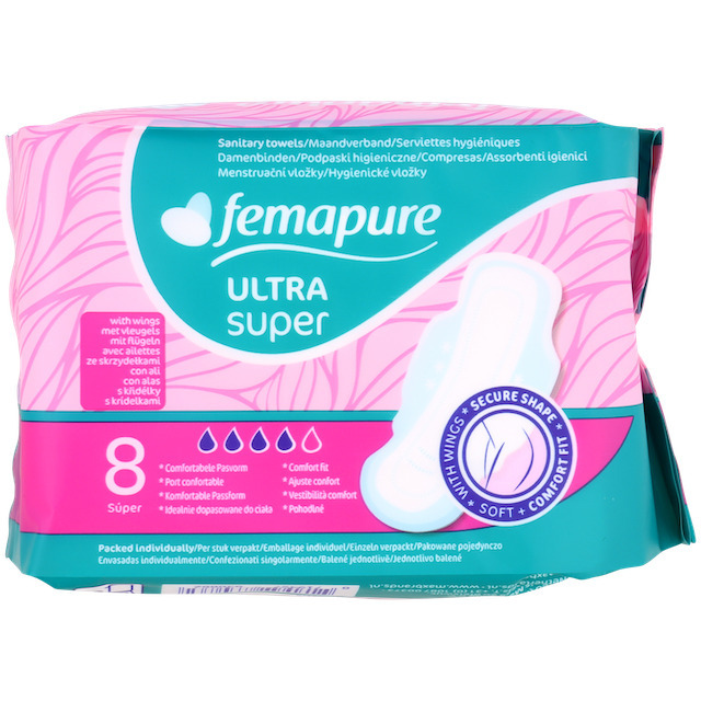 Femapure maandverband ultra aanbieding bij Action
