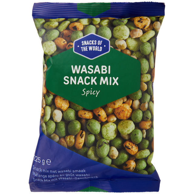 Snacks of the world wasabi snack mix aanbieding bij Action