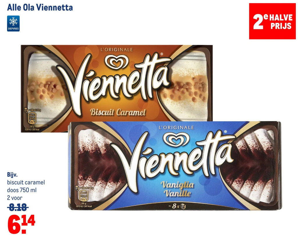 Alle ola viennetta aanbieding bij Makro