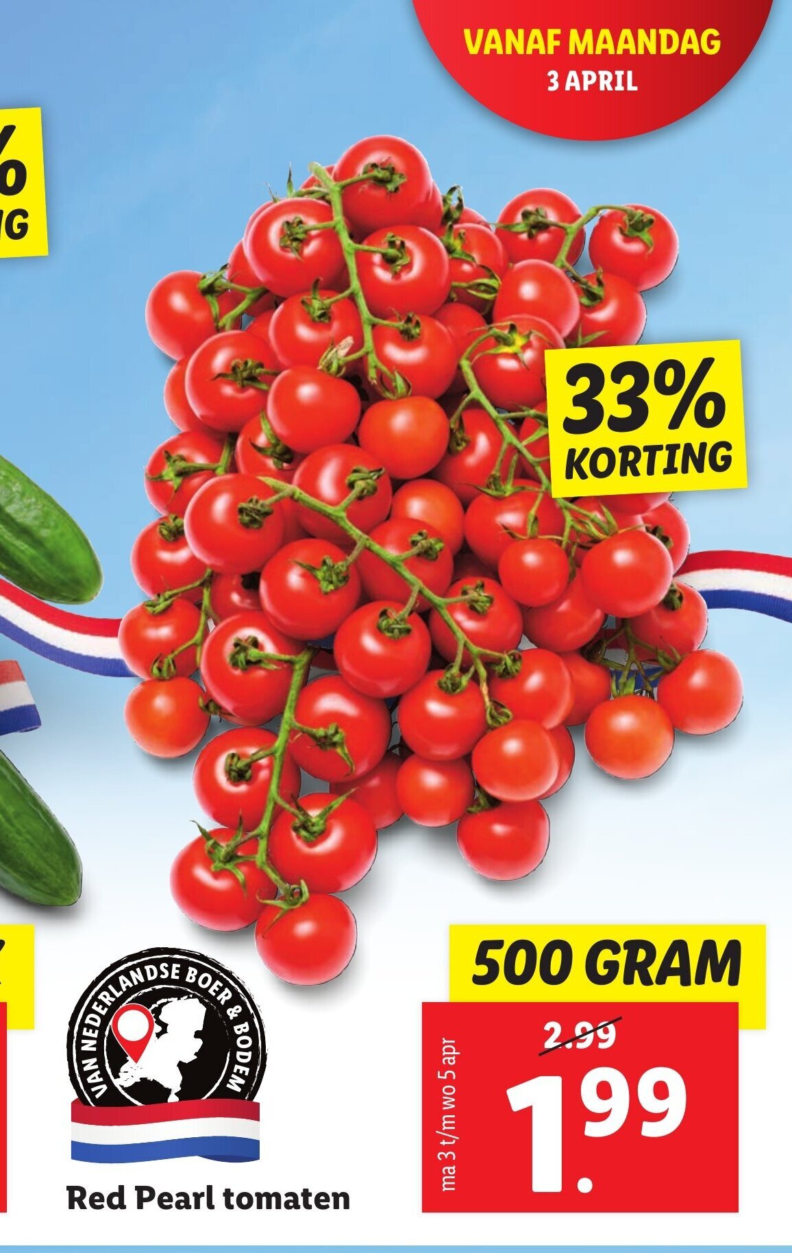 Red Pearl tomaten 500 gram aanbieding bij Lidl