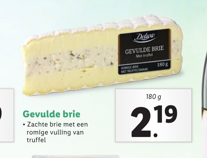 Gevulde brie 180 g aanbieding bij Lidl