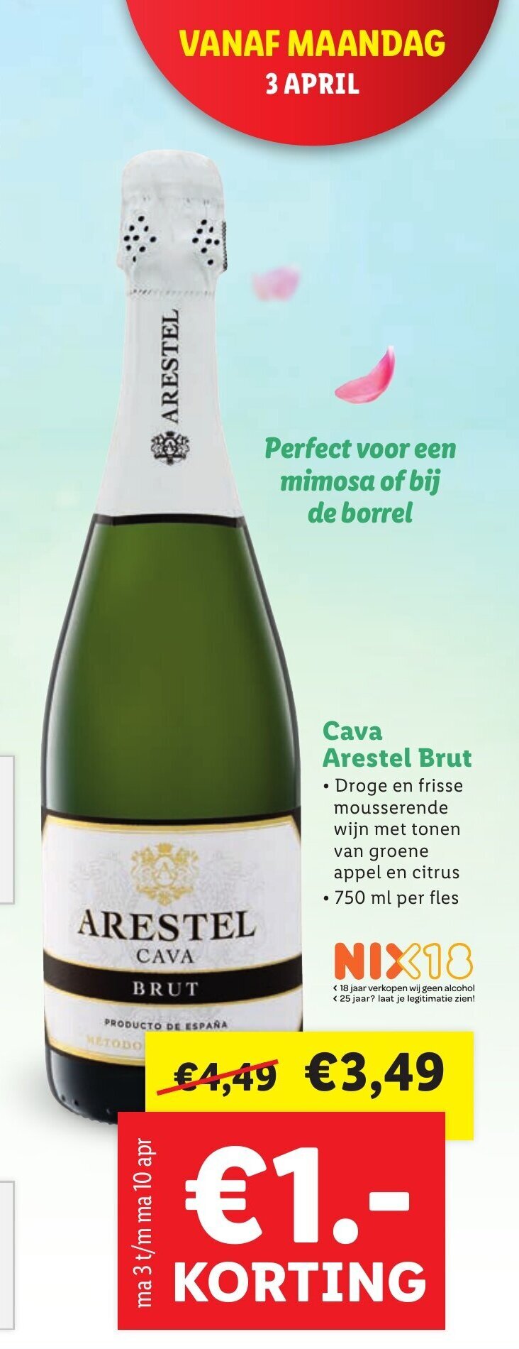 Cava Arestel Brut 750 ml aanbieding bij Lidl