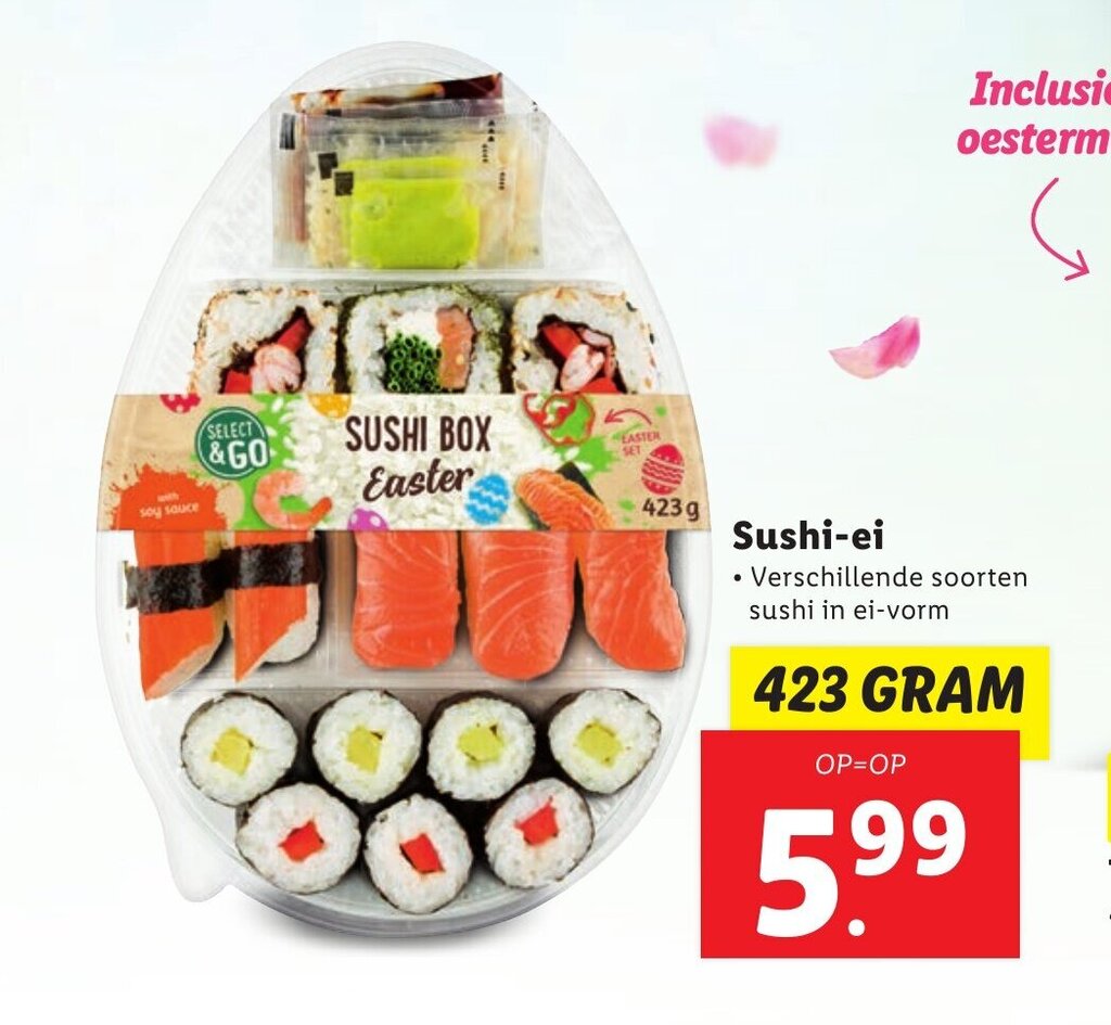 Sushi-ei 423 gram aanbieding bij Lidl