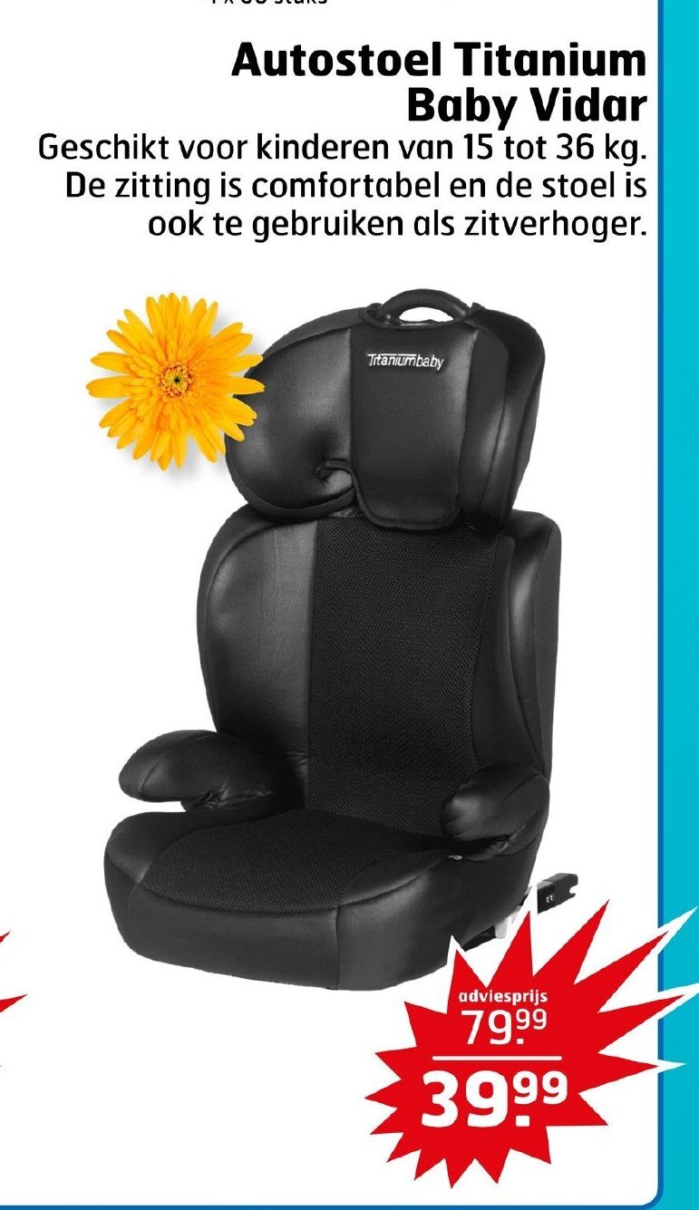 Autostoel Titanium Baby Vidar aanbieding bij Trekpleister