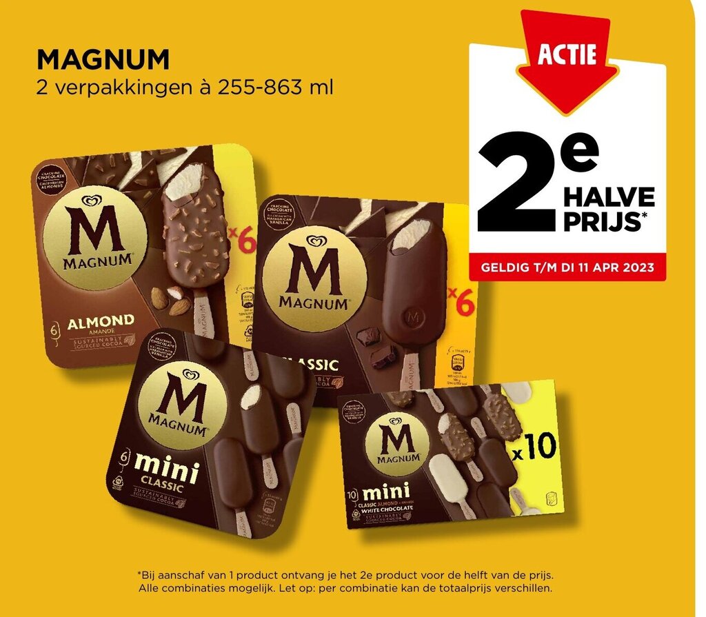 Magnum 255-863 ml aanbieding bij Jumbo