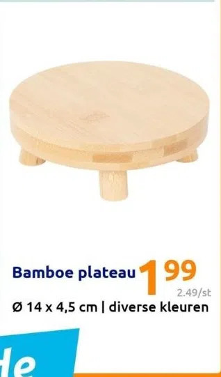 Bamboe plateau aanbieding bij Action