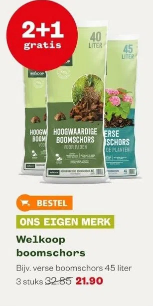Welkoop boomschors aanbieding bij Welkoop Welkoop boomschors aanbieding bij Welkoop