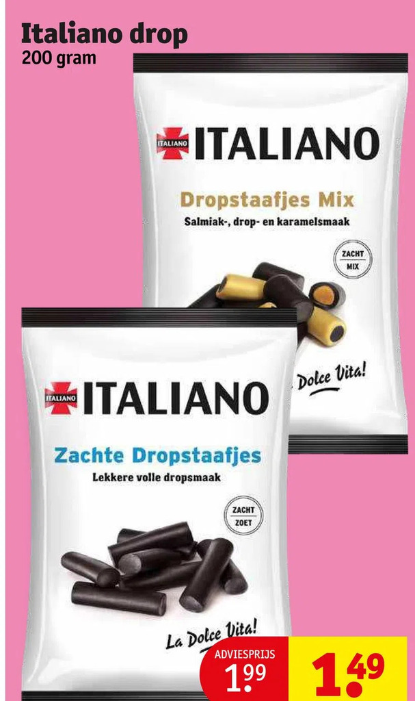 Italiano drop aanbieding bij Kruidvat