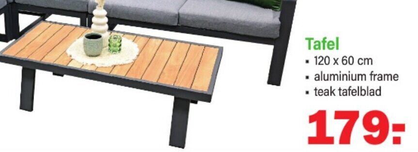 Tafel 120x60CM aanbieding bij Van Cranenbroek