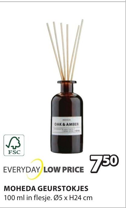 Moheda geurstokjes 5xH24CM aanbieding bij Jysk