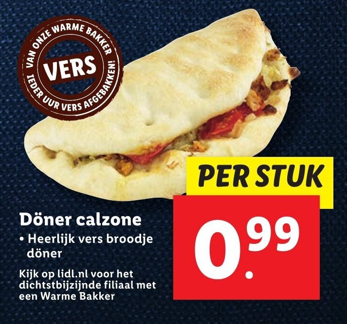 Doner calzone aanbieding bij Lidl