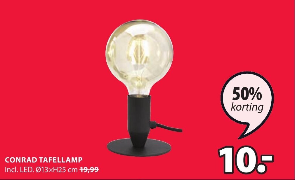 Conrad tafellamp aanbieding bij Jysk