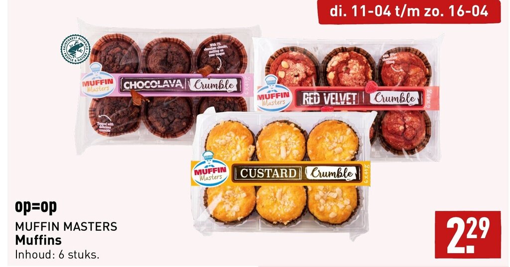 Muffin Master mufffins aanbieding bij ALDI