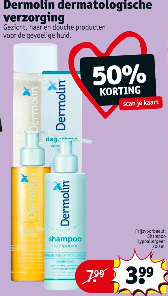Dermolin Dermatologische Verzorging aanbieding bij Kruidvat