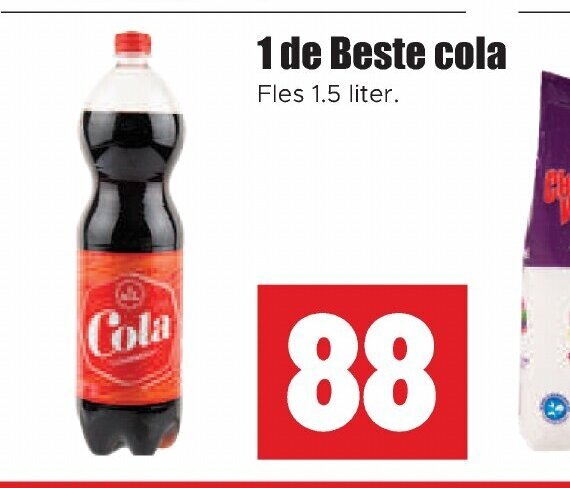 1 de Beste cola 1,5 liter aanbieding bij Dirk