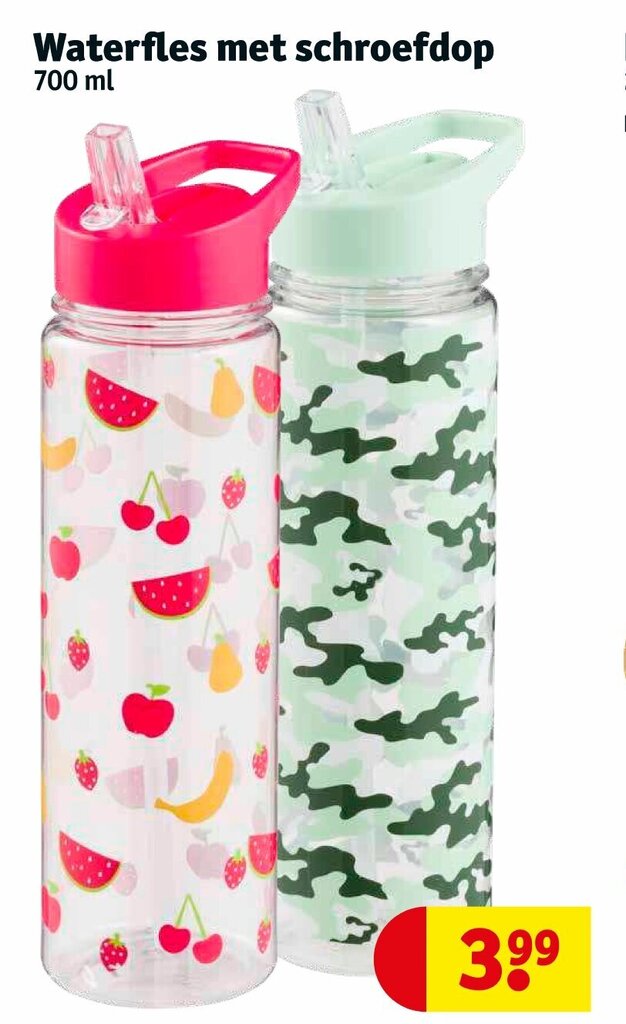 Waterfles met Schroefdop 700ml aanbieding bij Kruidvat