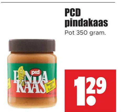 Pcd pindakaas aanbieding bij Dirk