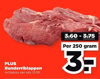 Plus runderriblappen aanbieding bij PLUS