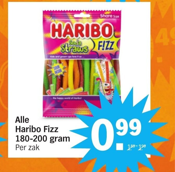 Alle Haribo Fizz aanbieding bij Albert Heijn