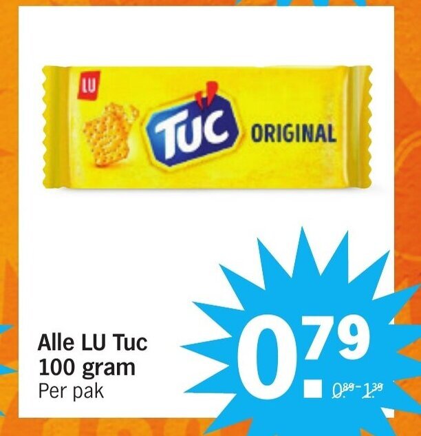 Alle Lu tuc 100 gram aanbieding bij Albert Heijn