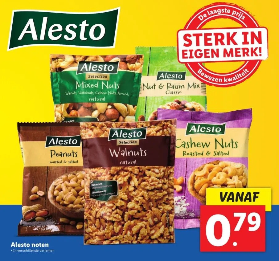 Alesto noten aanbieding bij Lidl
