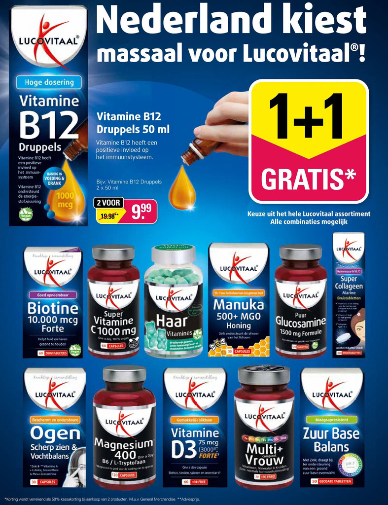 Lucovitaal 1+1 GRATIS* aanbieding bij De Online Drogist