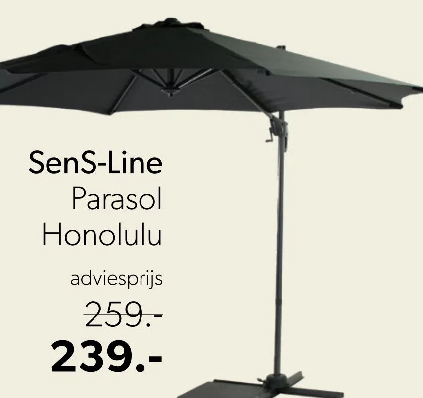 Sens-line parasol honolulu aanbieding bij Wehkamp