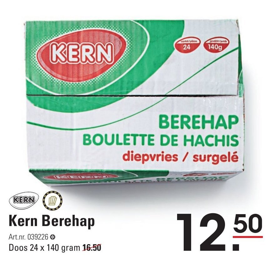 Kern berehap 24 x 140 gram aanbieding bij Sligro