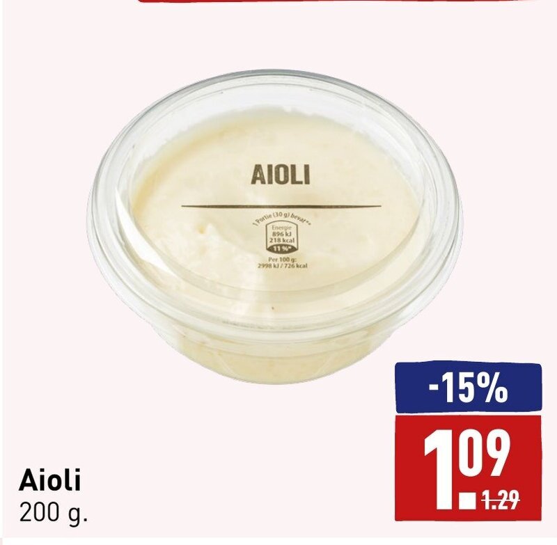 Aioli 200g aanbieding bij ALDI