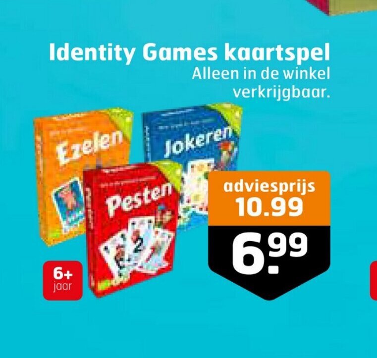 Identify Games kaartspel aanbieding bij Trekpleister