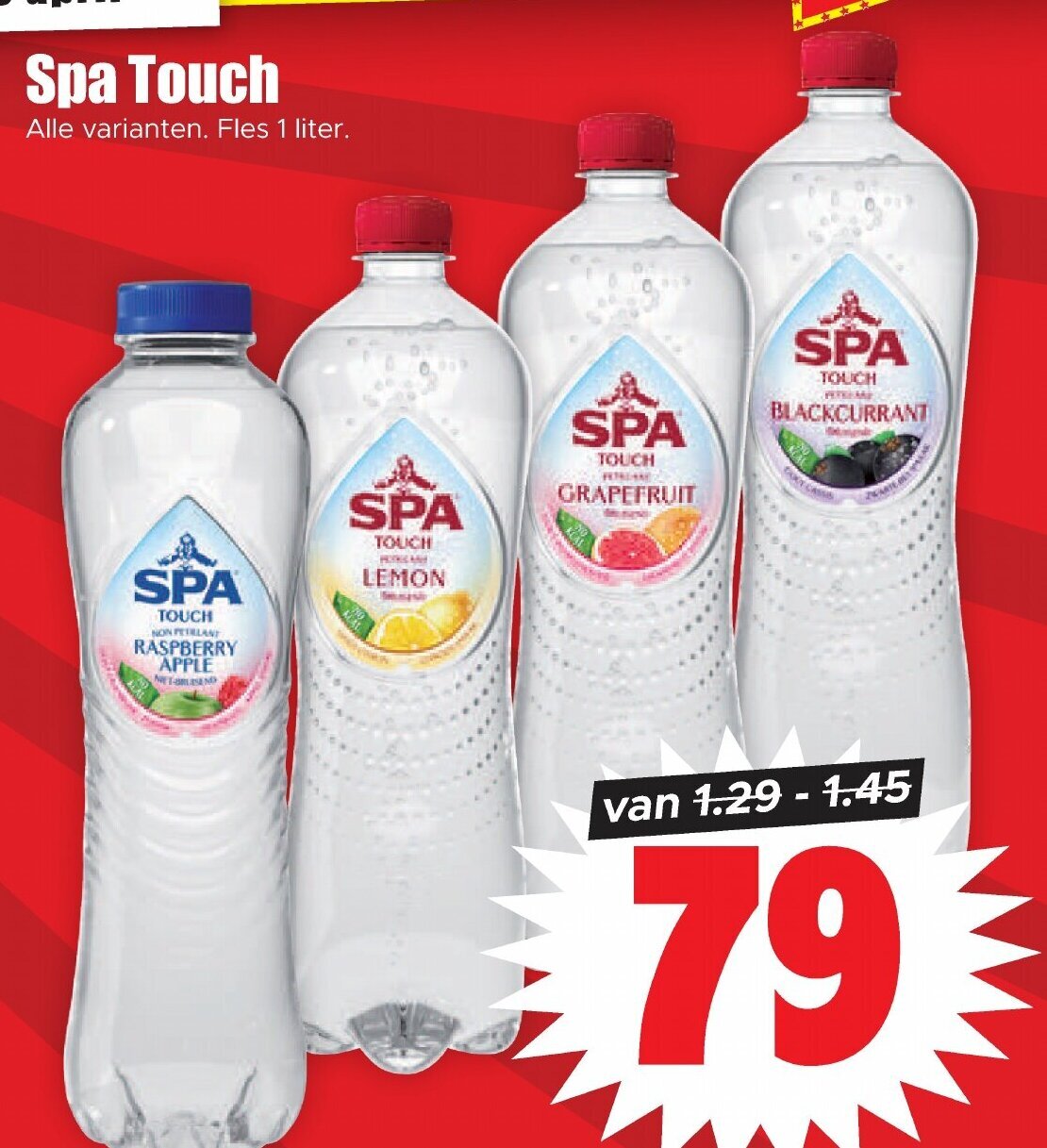 Spa touch 1 liter aanbieding bij Dirk