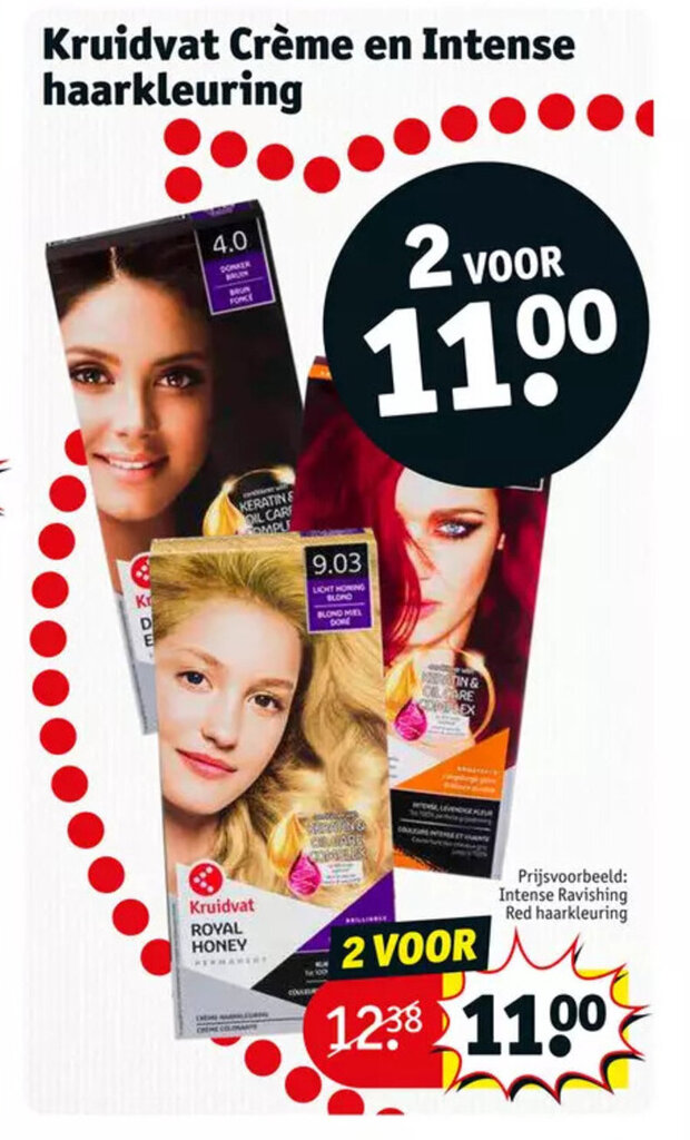 Intense ravishing red haarkleuring aanbieding bij Kruidvat