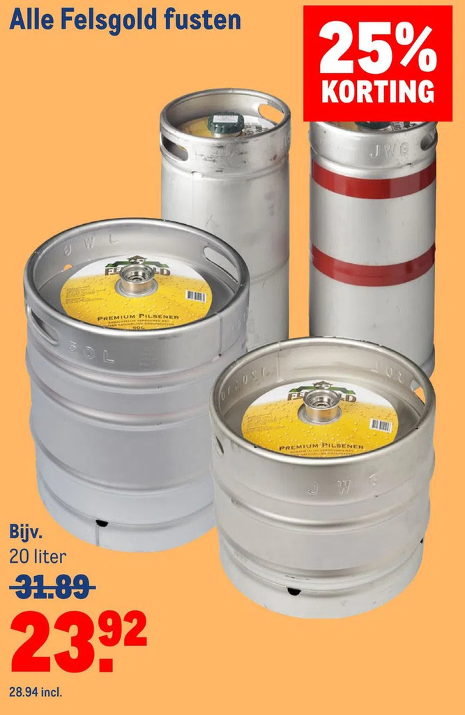 Alle felsgold fusten aanbieding bij Makro